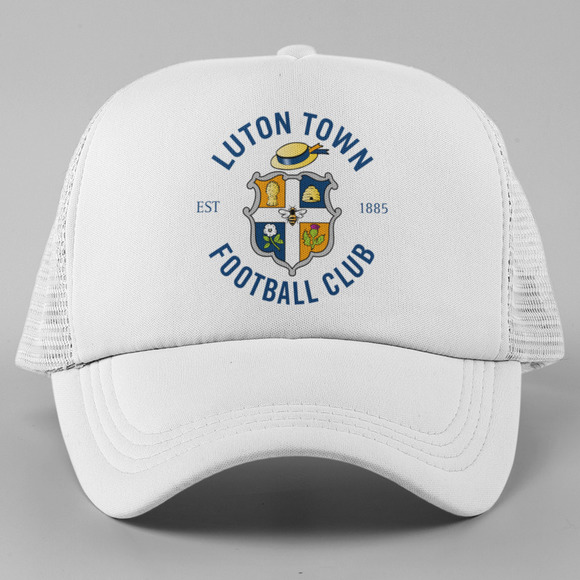 Accessories | New Luton Town Fc Trucker Mesh Snapback Hat White | Poshmark